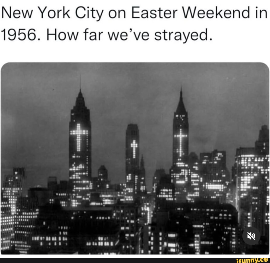 New York City on Easter Weekend in 1956. How far we've strayed. SS AL ...