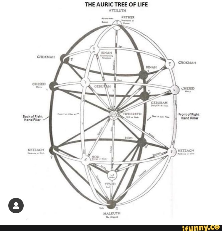 THE AURIC TREE OF LIFE Hand Right Hand Pilar NETZACH - iFunny