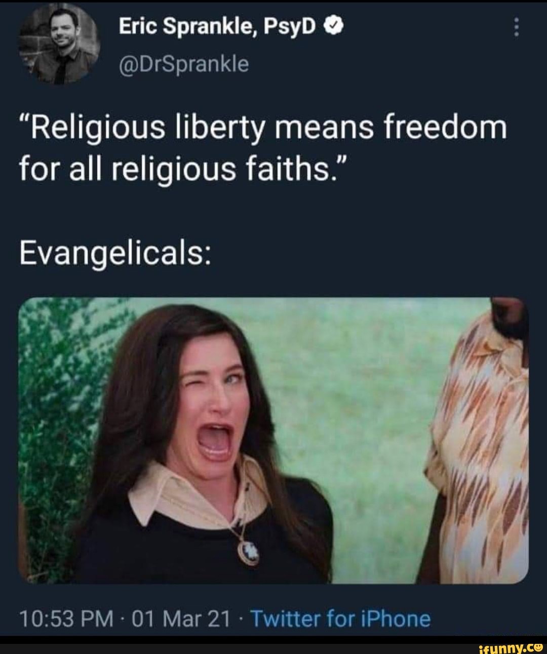 Eric Sprankle, PsyD @ "Religious liberty means freedom for all ...