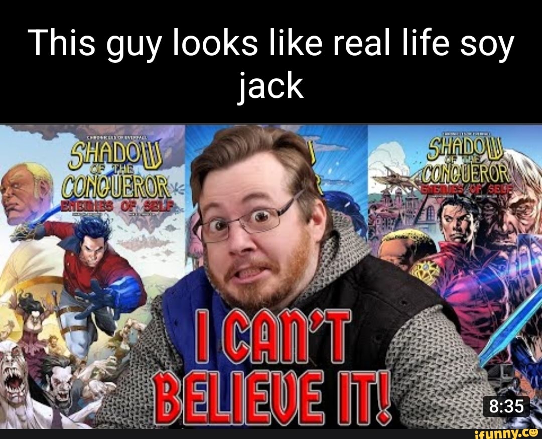 This guy looks like real life soy jack - iFunny