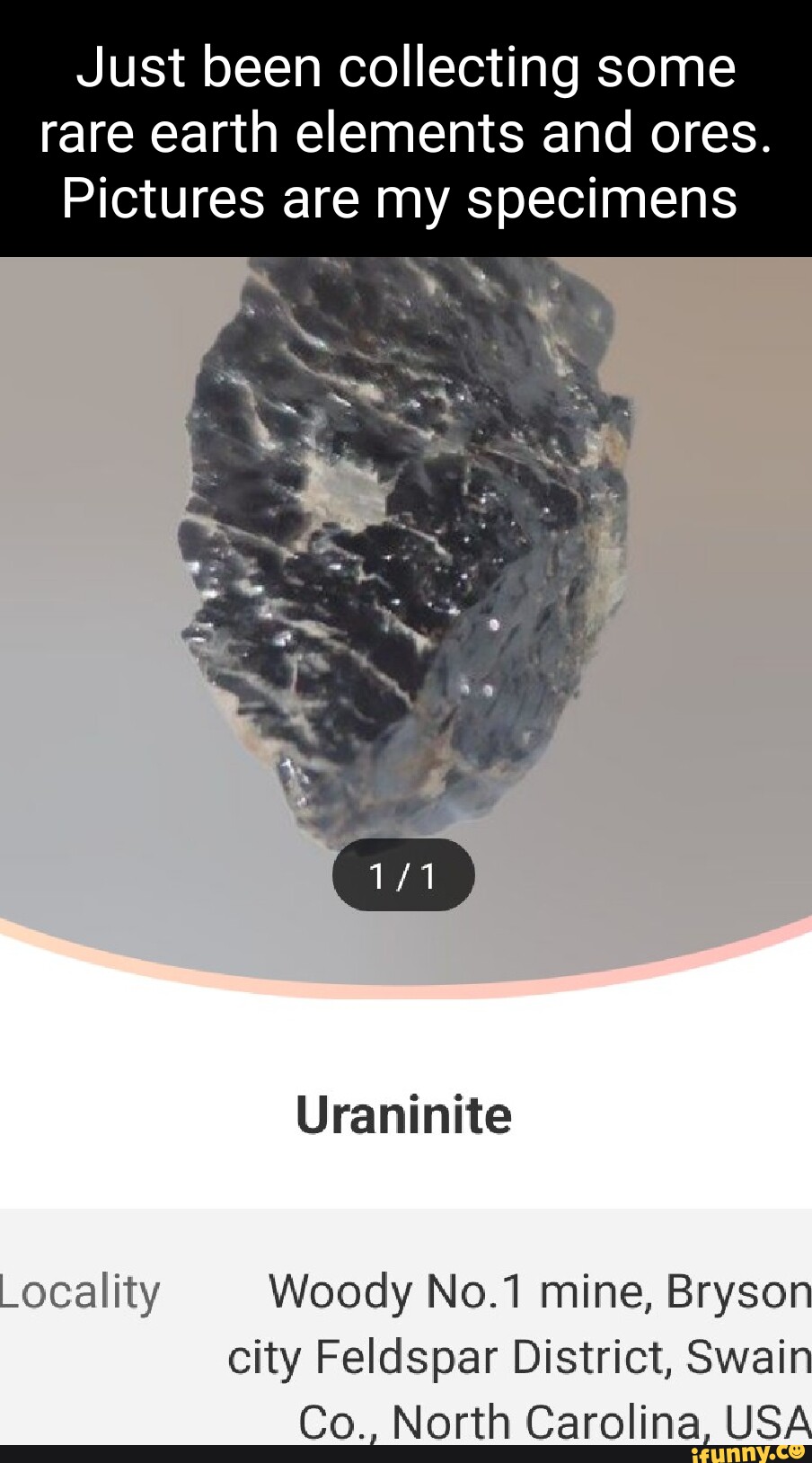 Just been collecting some rare earth elements and ores. Pictures are my ...