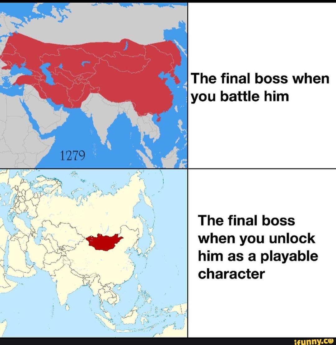 IThe final boss when {you battle him The final boss when you unlock him ...