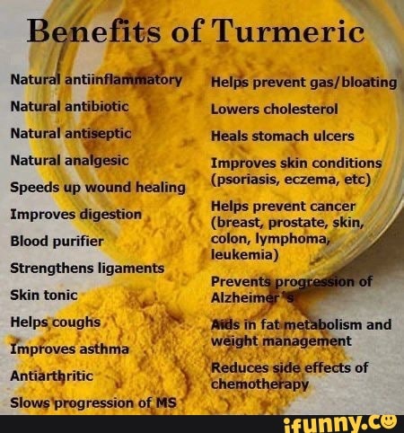 Benefits of Turmeric Natural antiinflat Natural antibiotic Natural ant ...