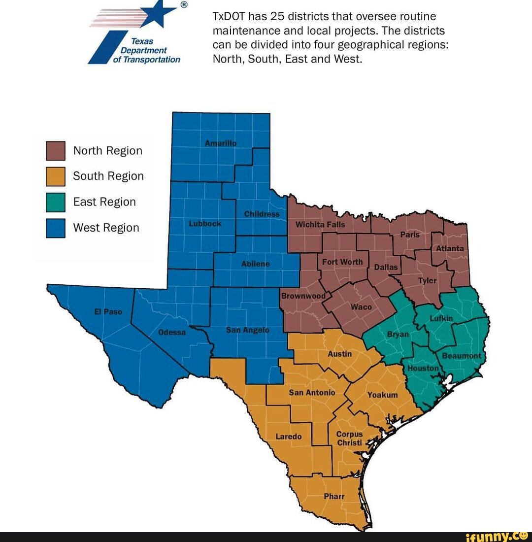 Wr TxDOT has 25 districts that oversee routine maintenance and local ...