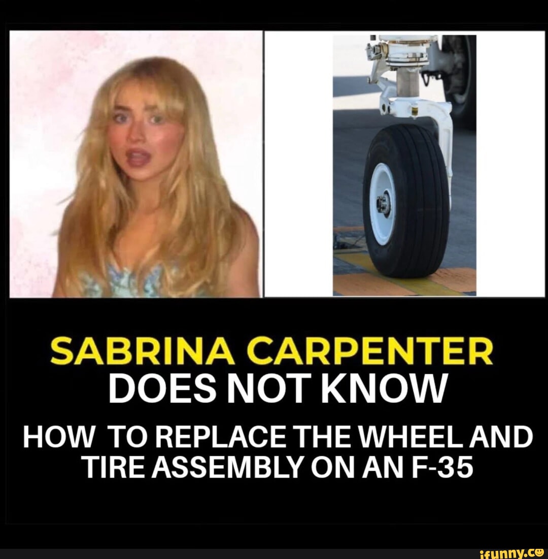 SABRINA CARPENTER DOES NOT KNOW HOW TO REPLACE THE WHEEL AND TIRE ...