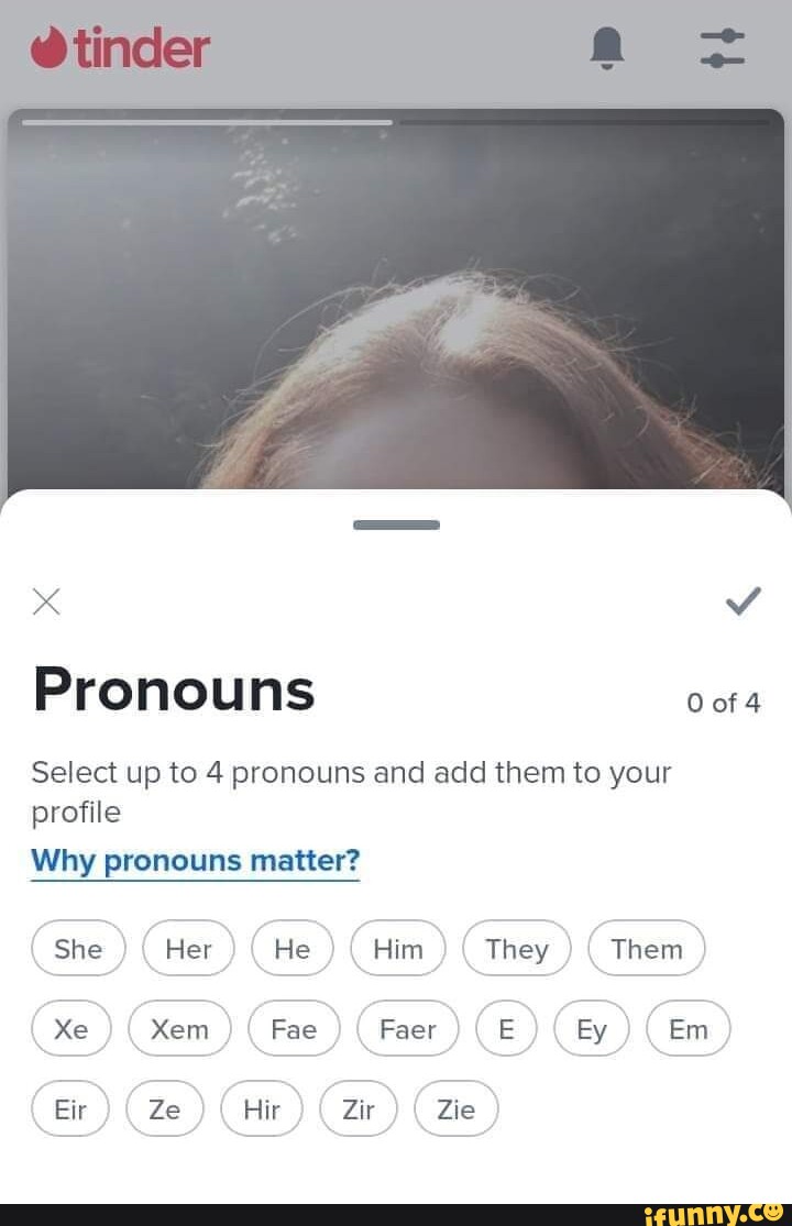 X v Pronouns Oof4 Select up to 4 pronouns and add them to your profile ...