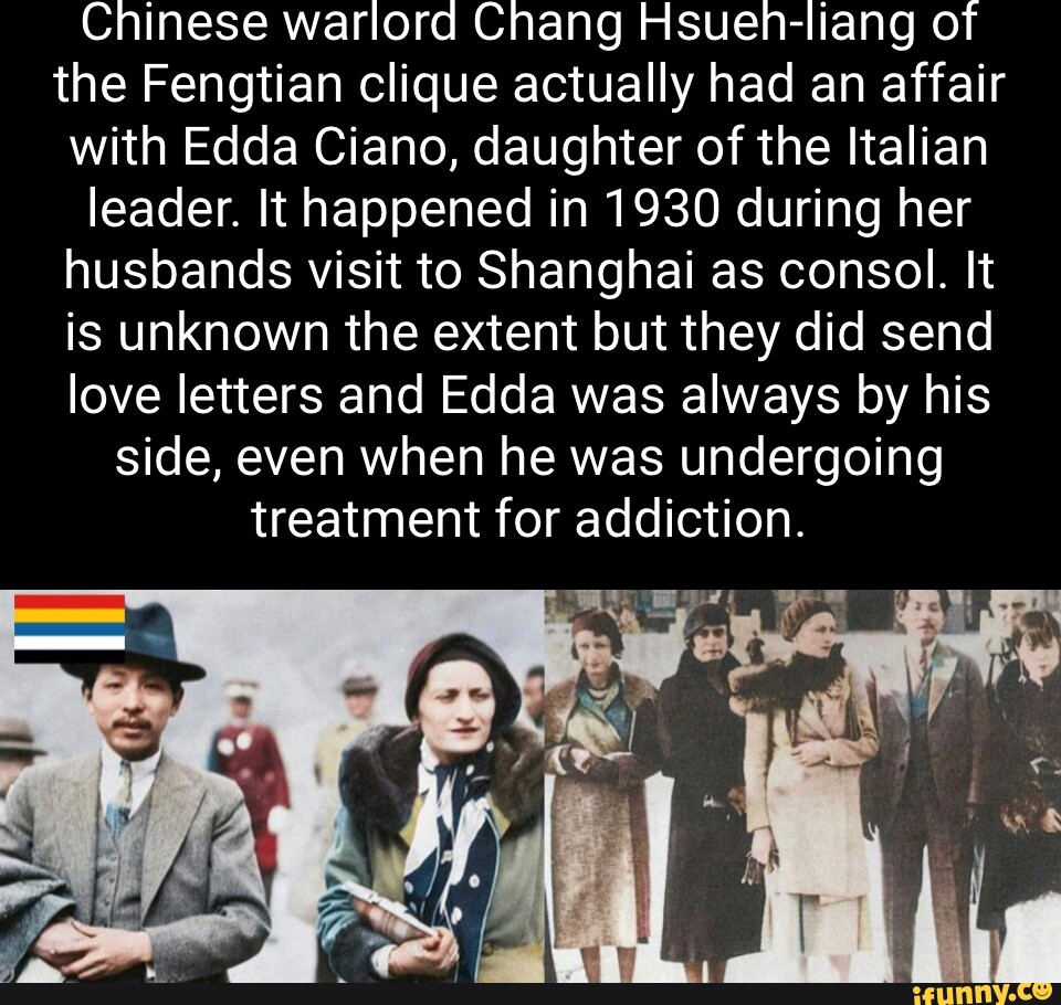 Chinese warlord Chang Hsueh-liang of the Fengtian clique actually had ...