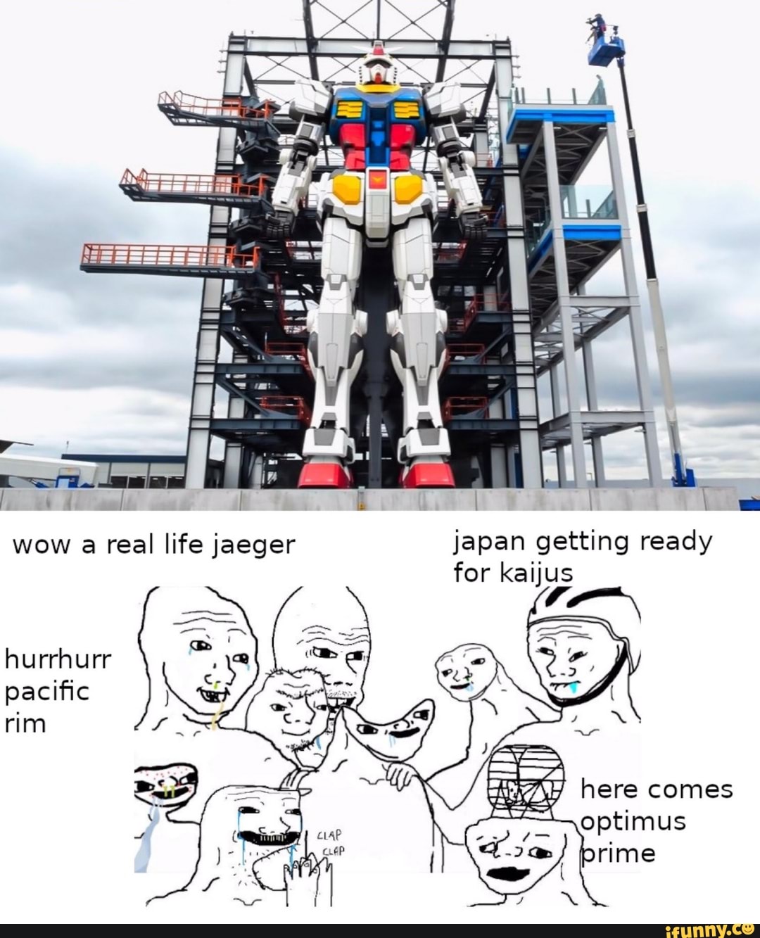 Wow a real life jaeger japan getting ready for hurrhurr pacific rim ...