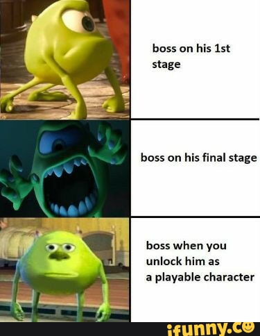 Boss on his stage boss on his final stage boss when you unlock him as a ...