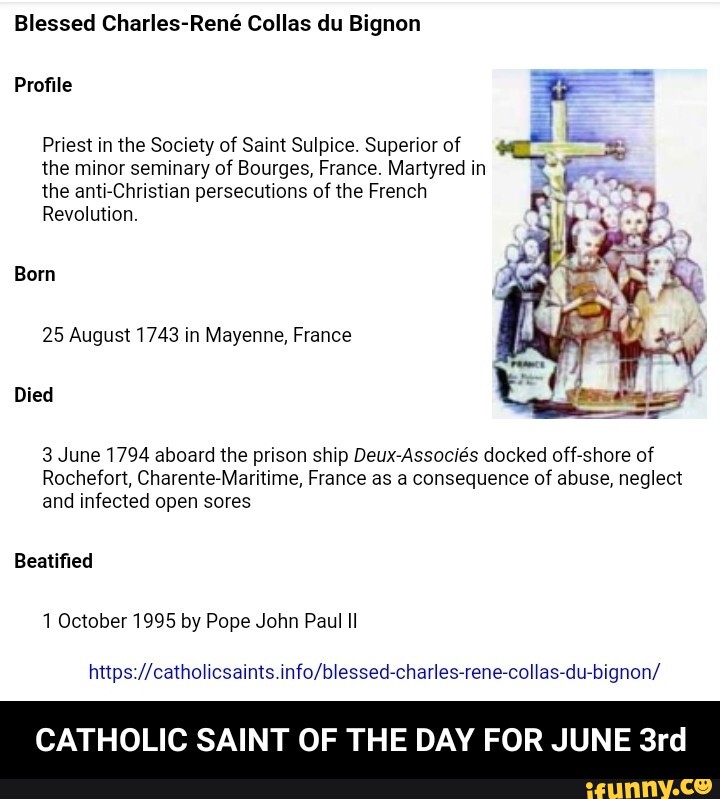Blessed Charles-Ren Collas du Bignon Profile Priest in the Society of ...