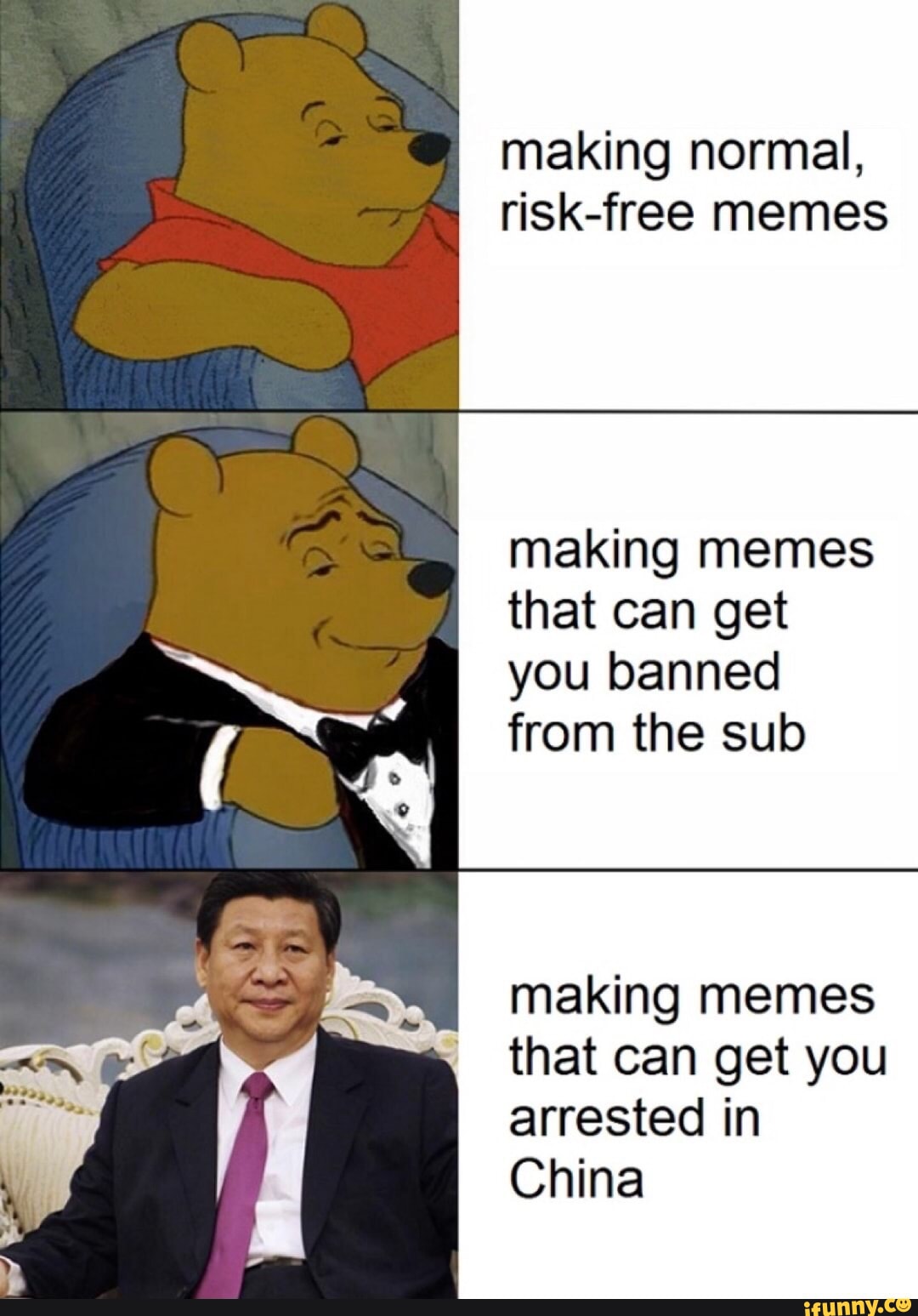 Making normal, risk-free memes making memes that can get you banned ...