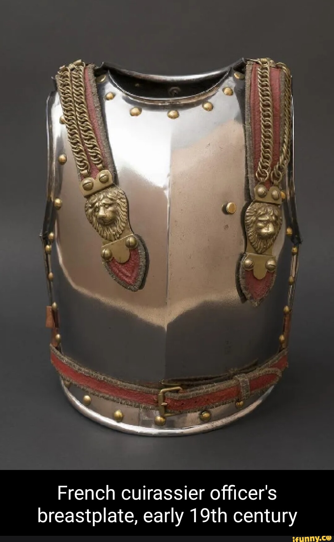 French cuirassier officer's breastplate, early 19th century - iFunny