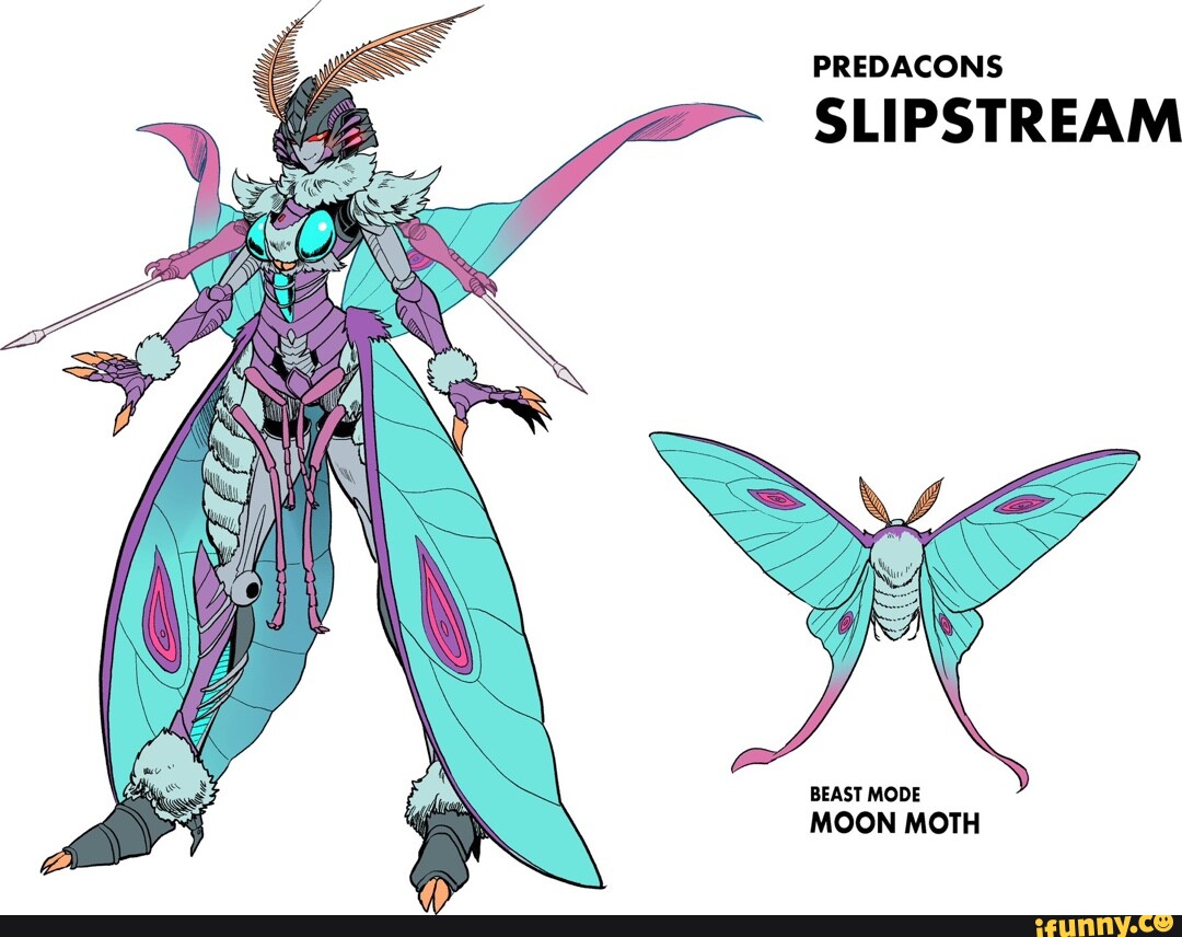PREDACONS SLIPSTREAM BEAST MODE MOON MOTH - iFunny