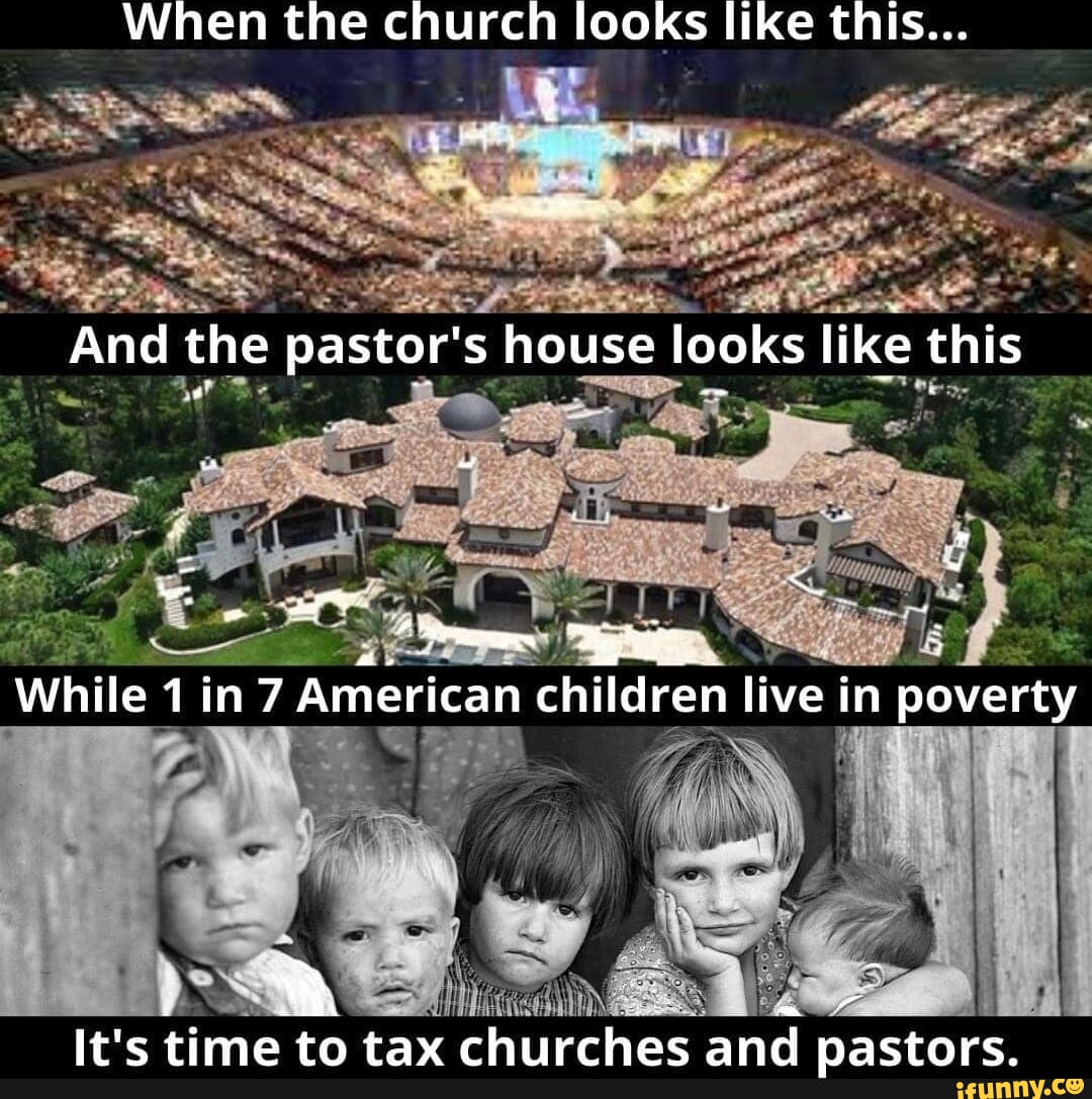 When the church looks like this... . e. And the pastor's house looks ...