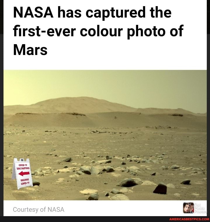 NASA has captured the first-ever colour photo of Mars Courtesy of NASA ...