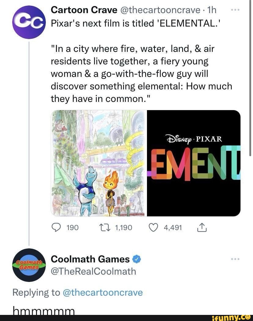 Cartoon Crave @thecartooncrave ih Pixar's next film is titled ...