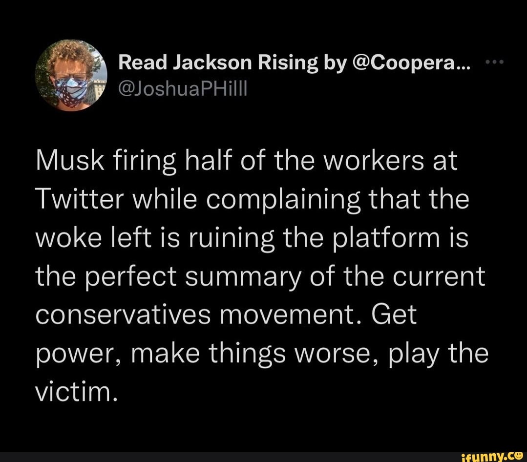 Read Jackson Rising by @Coopera... 9 @JoshuaPHilll Musk firing half of ...