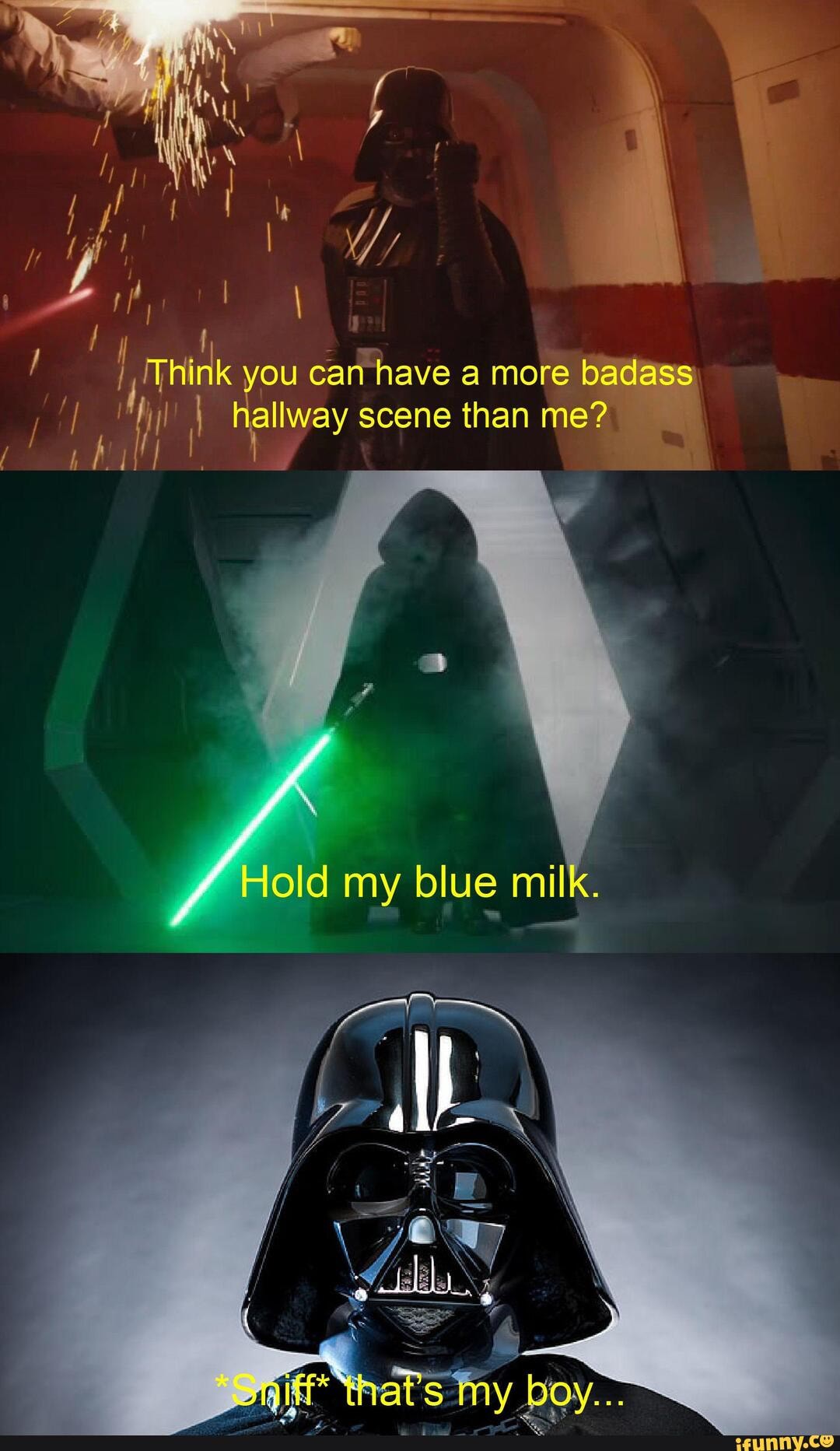 Mink you can have a more badass hallway scene than me? - iFunny