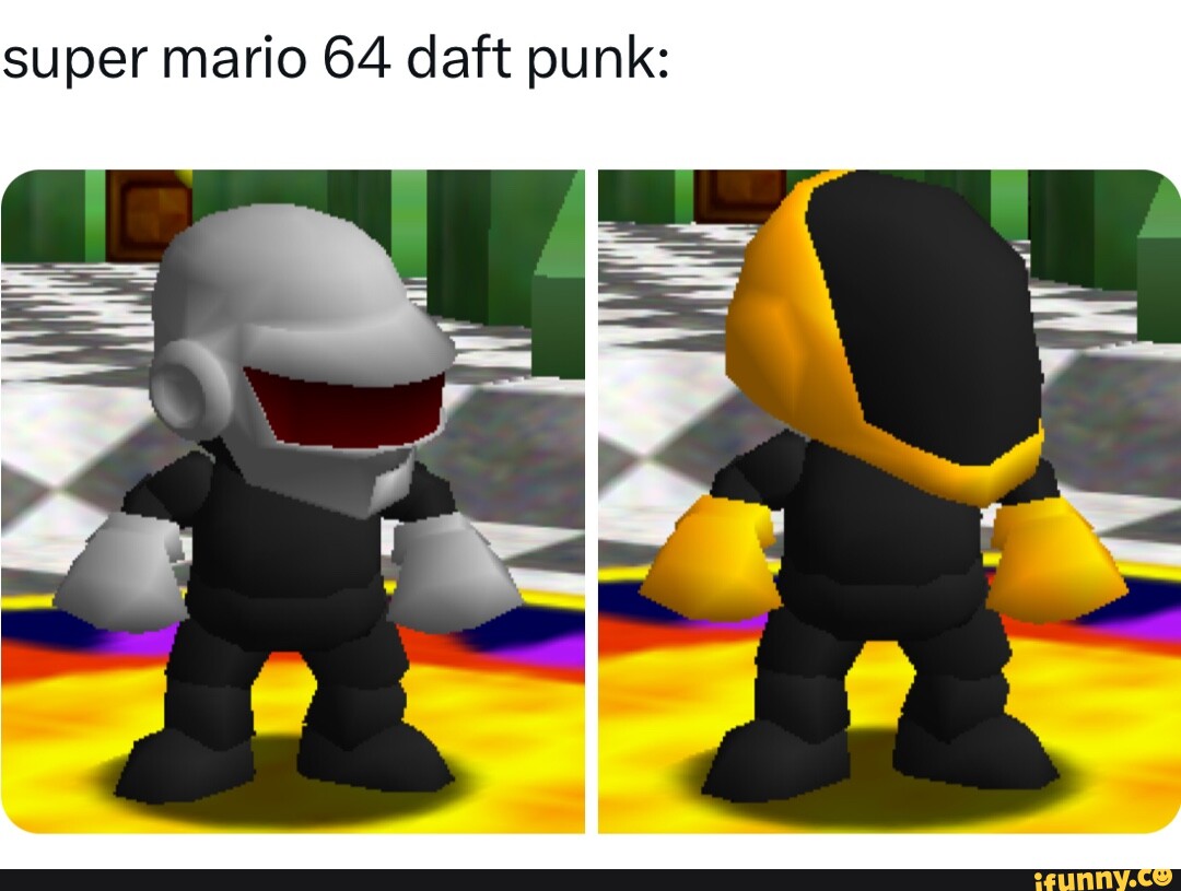 Super mario 64 daft punk: - iFunny