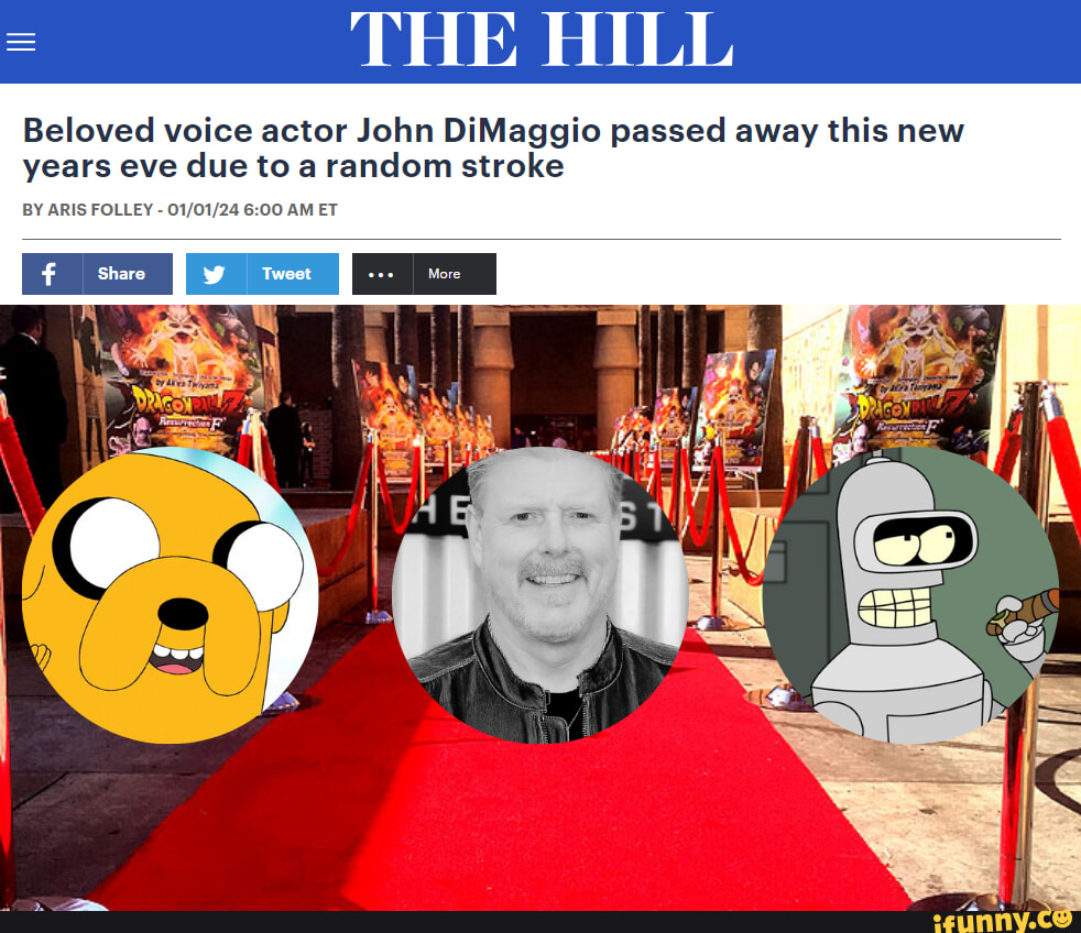 = THE HILL Beloved voice actor John DiMaggio passed away this new years ...