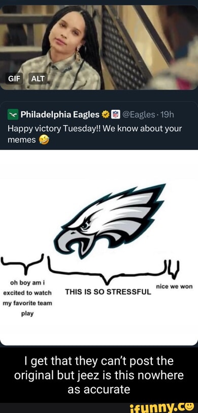 Philadelphia Eagles Eagle, memes Happy victory Tuesday! We know about ...