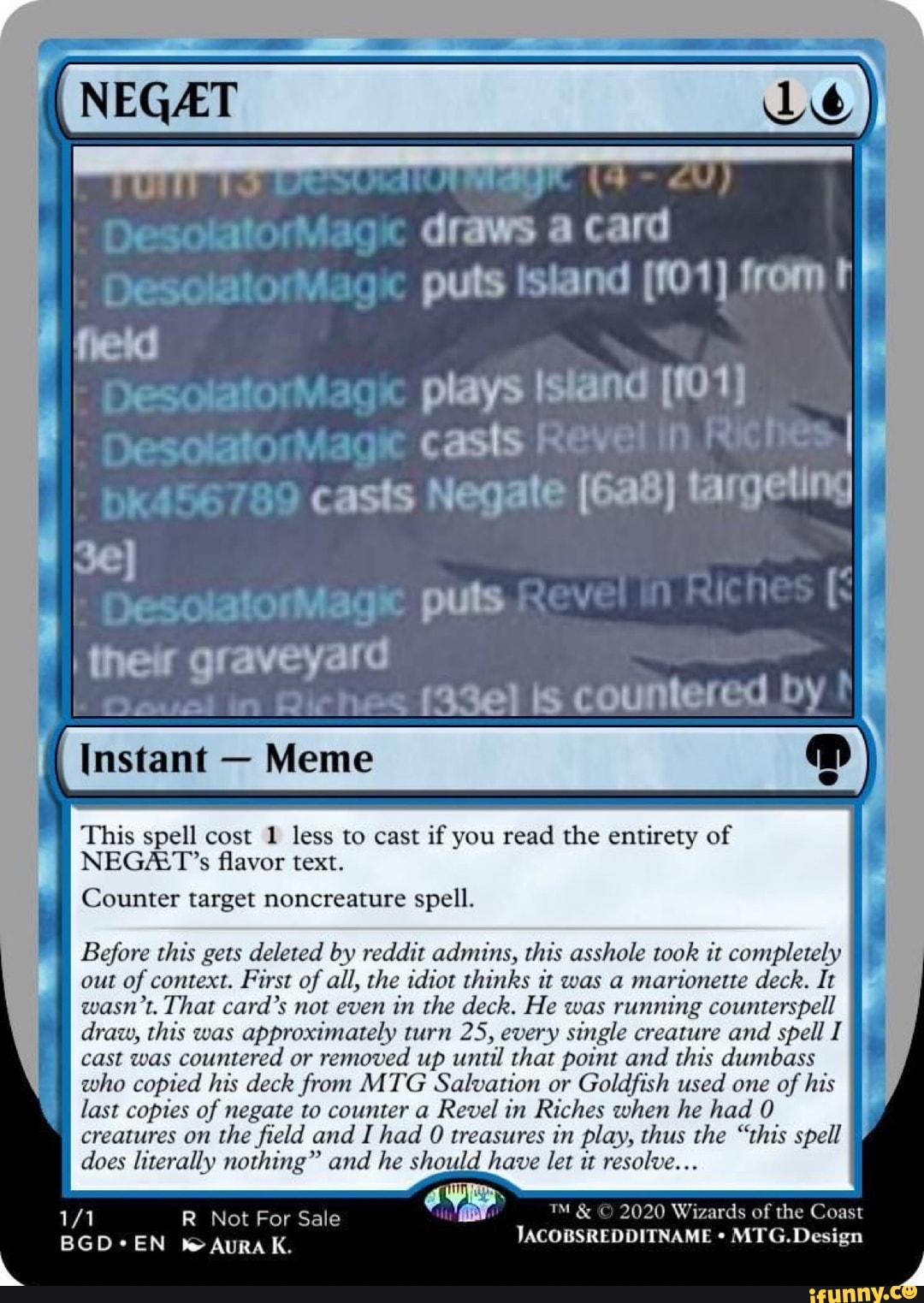 Draws a card I DesolatorMagic puts island [101] from Y field ...