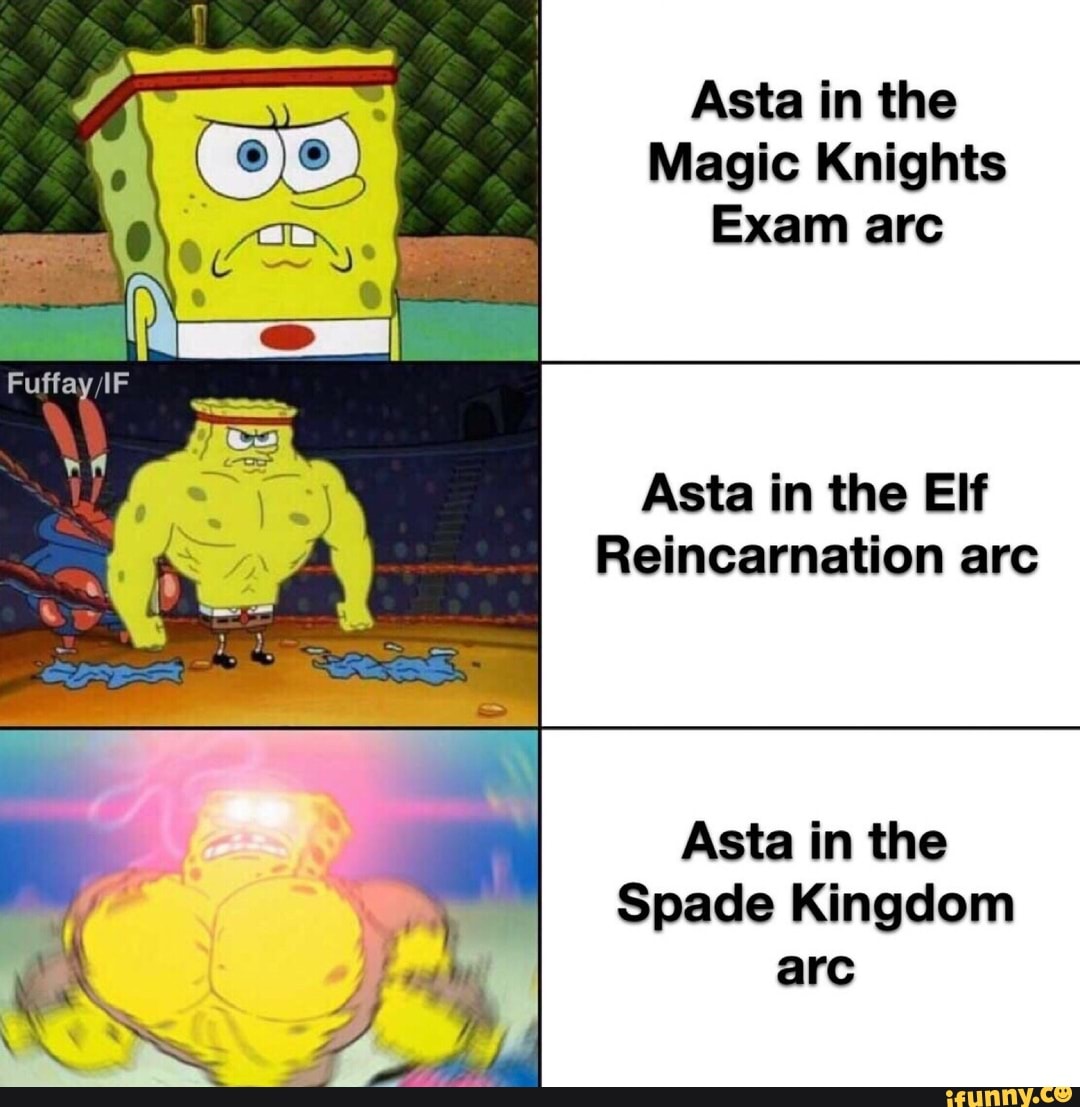 Asta in the Magic Knights Exam arc Asta in the Elf Reincarnation arc ...