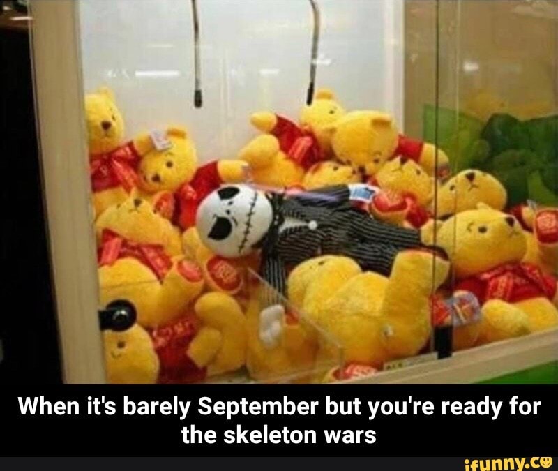When it's barely September but you're ready for the skeleton wars ...