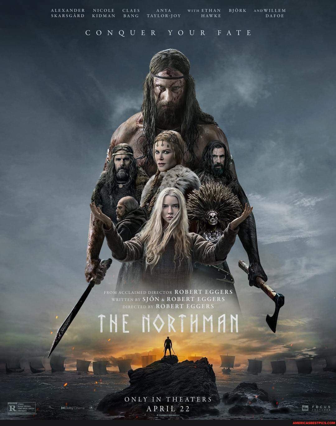 Official poster for Robert Eggers’ THE NORTHMAN!! - ALEXANDER NICOLE ...
