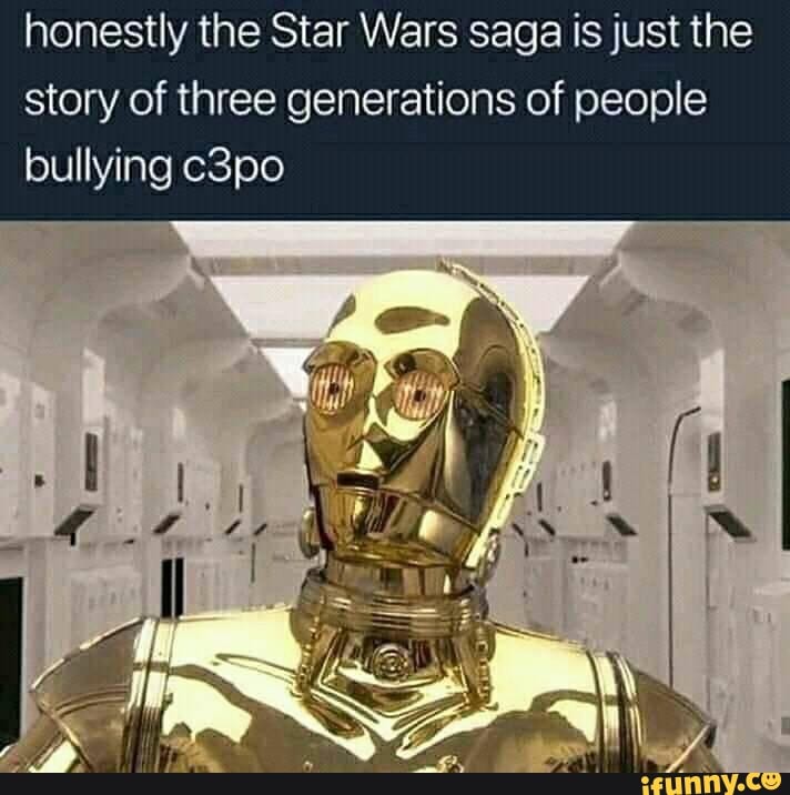Honestly the Star Wars saga is just the story of three generations of ...