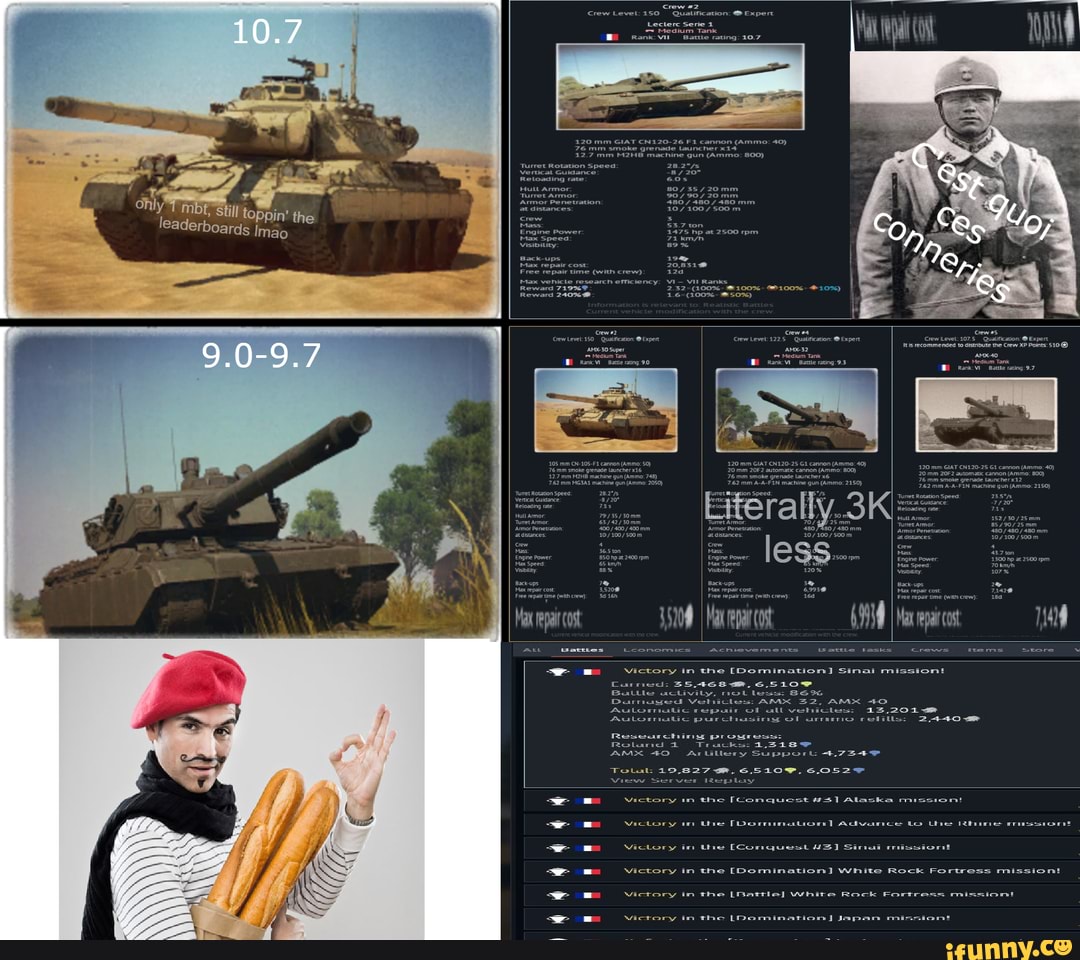 Crew #2 Qualification: Expert Crew Levet Lecterc Serie Medium Tank Rank ...