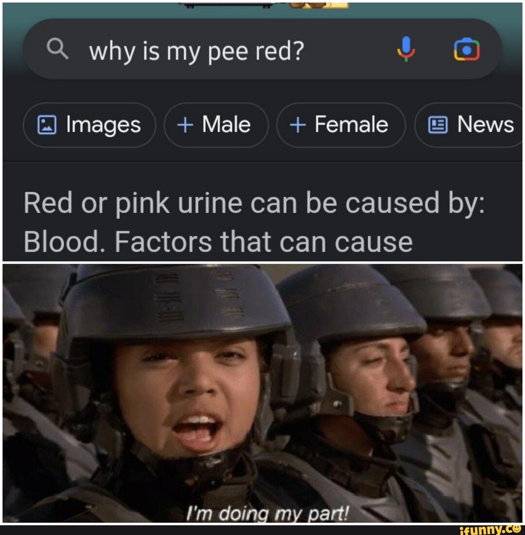Why is my pee red? Images +Male + Female News Red or pink urine can be ...
