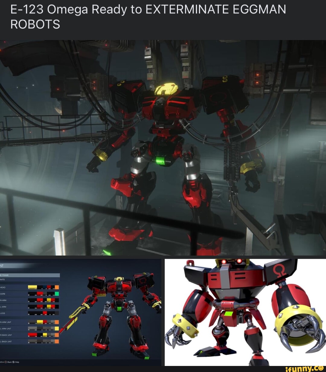 E-123 Omega Ready to EXTERMINATE EGGMAN ROBOTS ie - iFunny