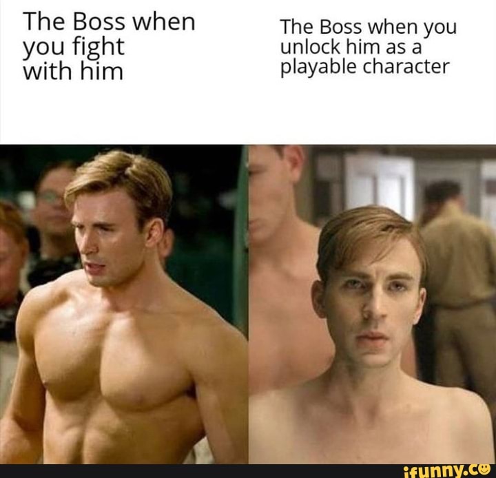 The Boss when The Boss when you you fight unlock him as a with him ...
