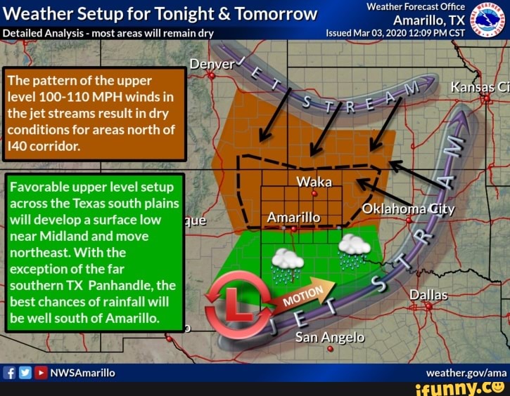 Weather Setup for Tonight Tomorrow A amarillo. TX Detailed Analysis ...