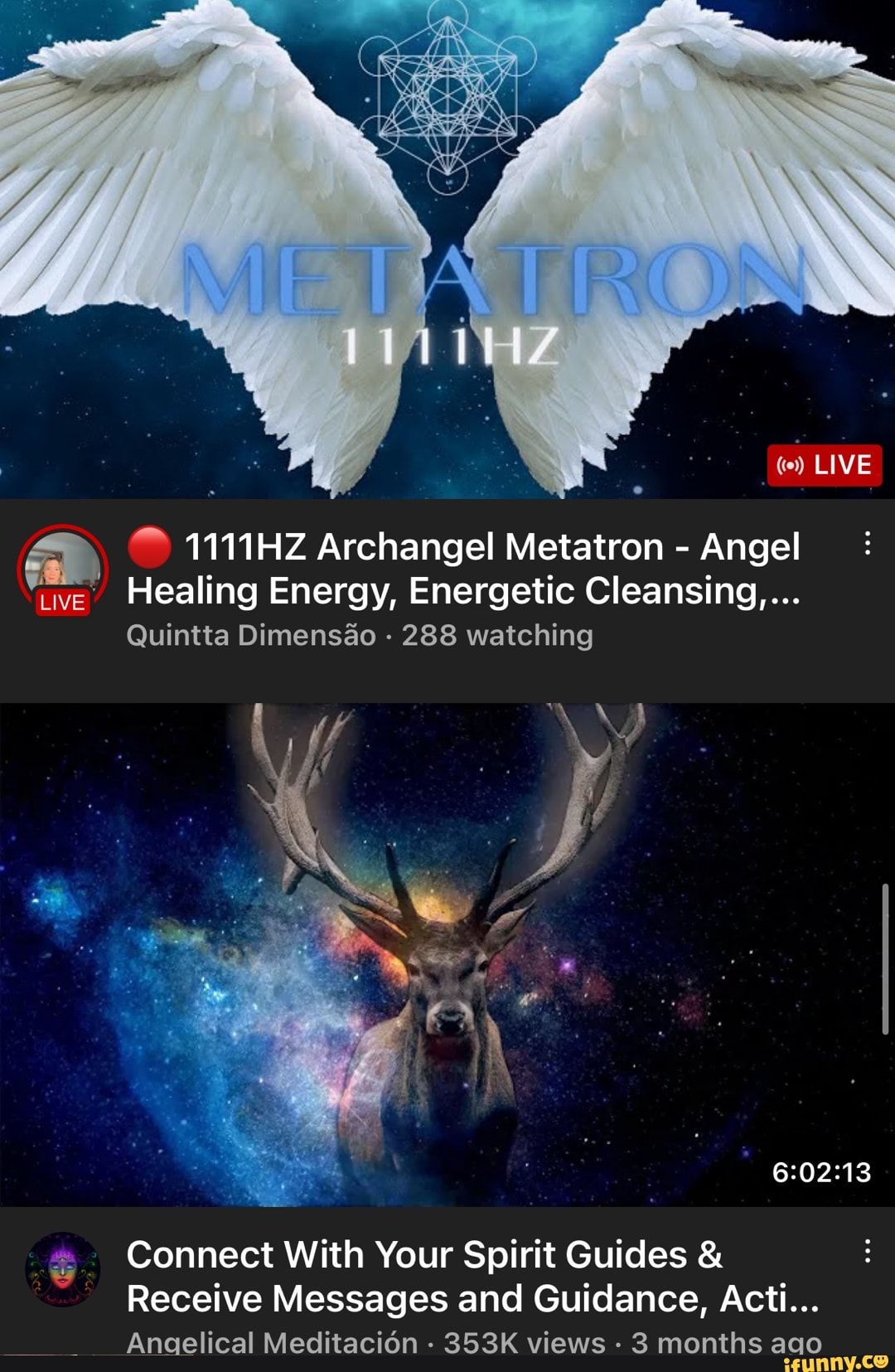 LIVE 1111HZ Archangel Metatron - Angel uve. Healing Energy, Energetic ...