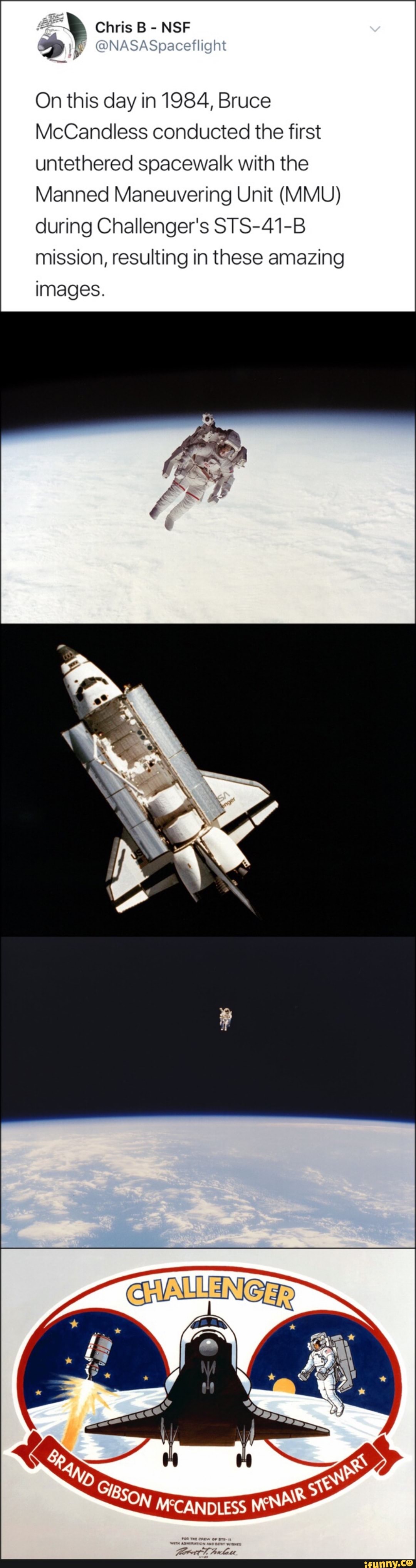 On this dayin1984,Bruce McCandless conducted the first untethered ...