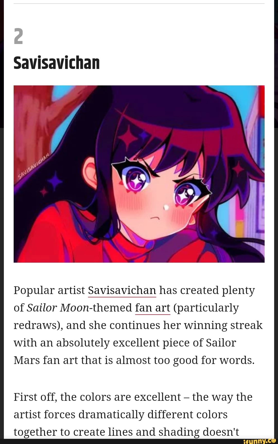 Savisavichan Popular artist Savisavichan has created plenty of Sailor ...