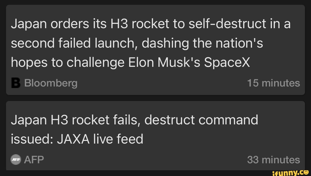 Japan orders its rocket to self-destruct in second failed launch ...