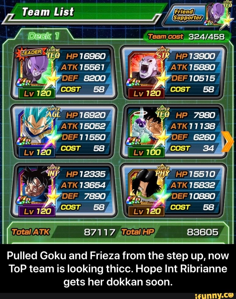 Er=IASUOS CAEN 3 E Pulled Goku and Frieza from the step up, now ToP ...