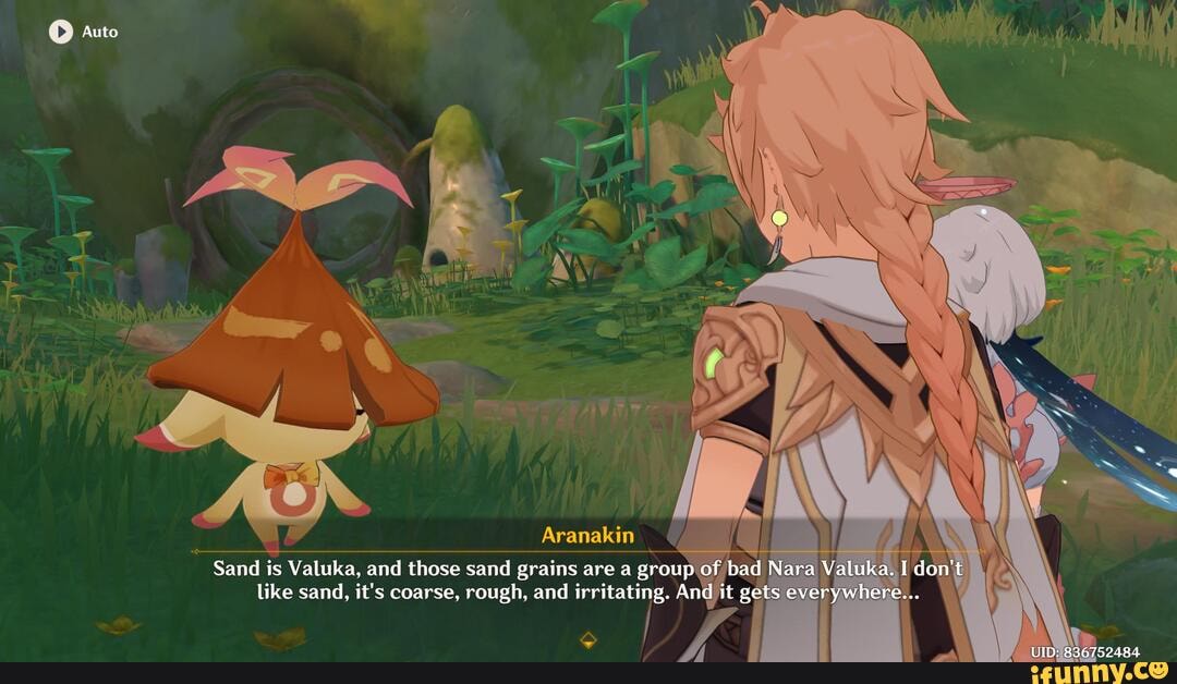 Auto Aranakin Sand is Valuka, and those sand grains are a group of bad ...