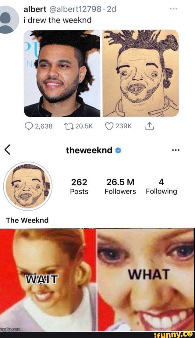 Albert @albert12798 - i drew the weeknd