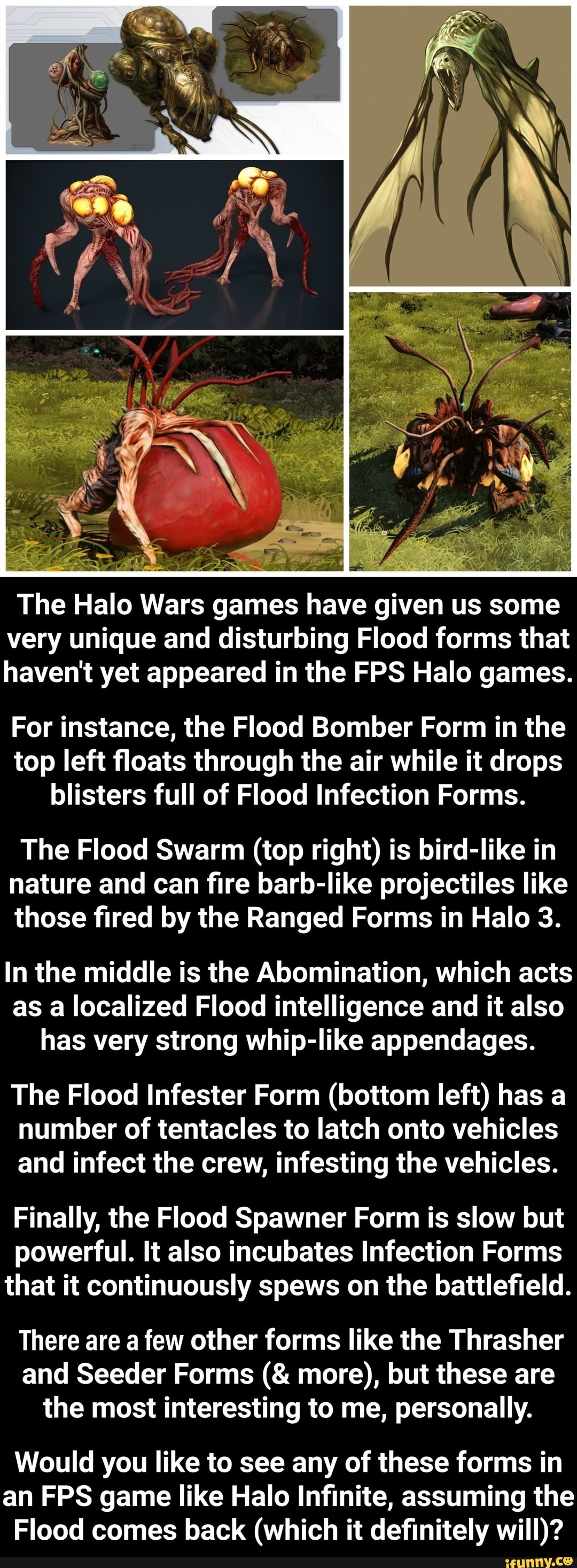 The Halo Wars games have given us some very unique and disturbing Flood ...