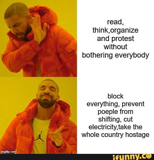 Read, think,organize and protest without bothering everybo block ...