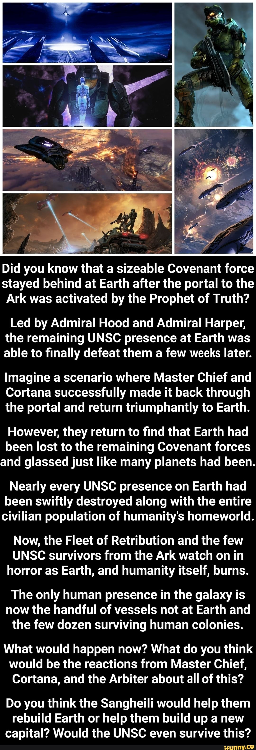 Did you know that a sizeable Covenant force stayed behind at Earth ...