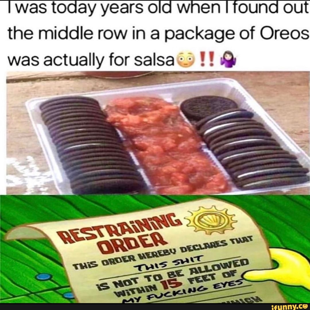 Was today years old when I found out the middle row in a package of ...