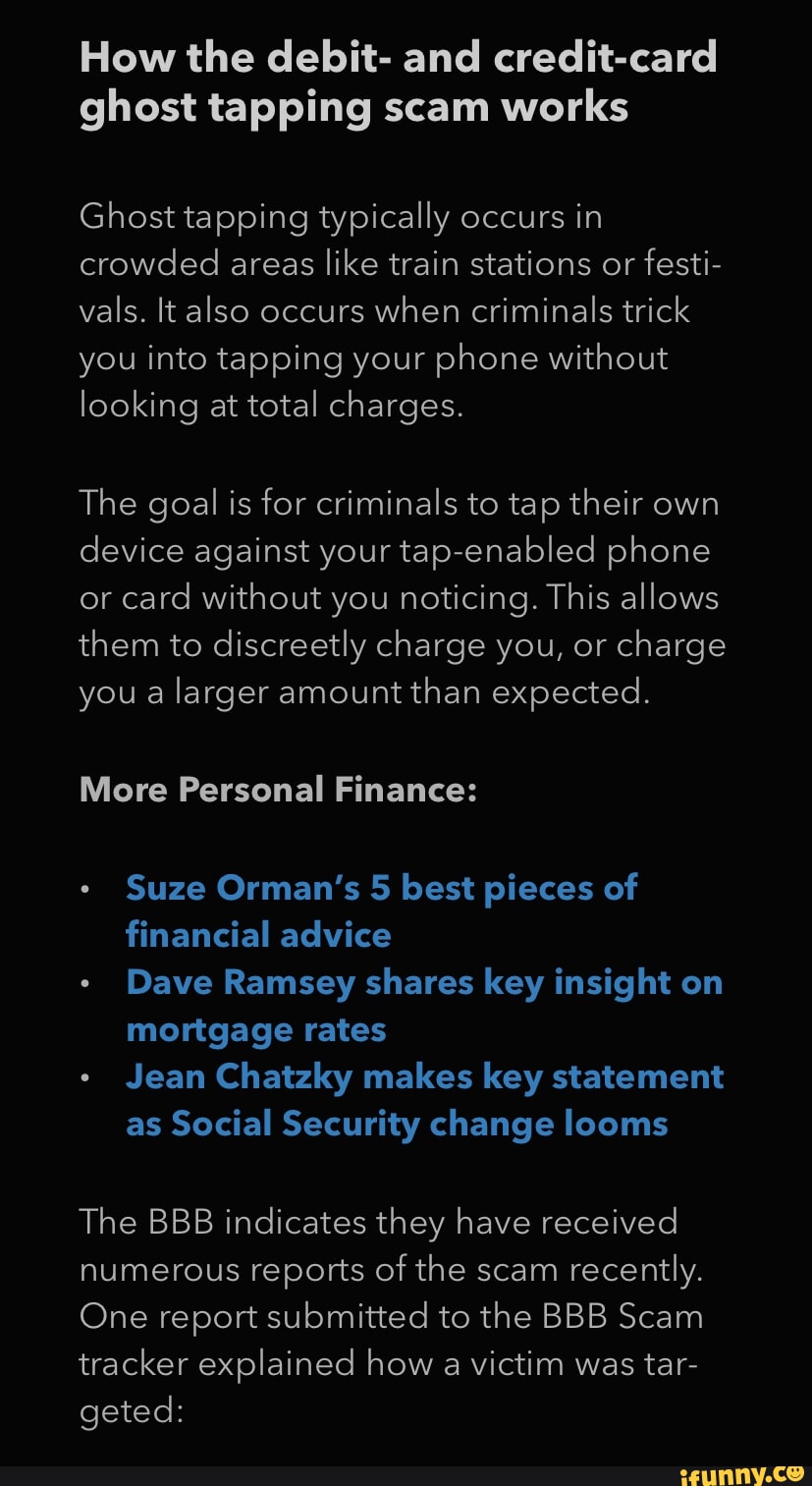 How the debit- and credit-card ghost tapping scam works Ghost tapping ...