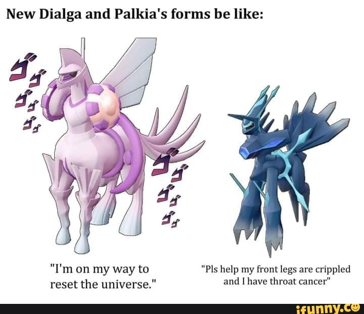 Dialga And Palkia Fusion