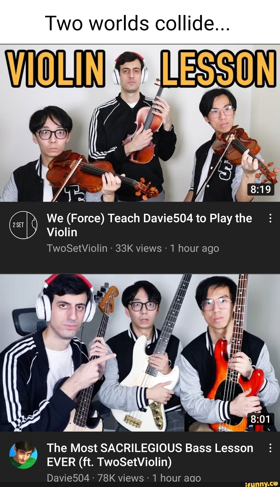 Twosetviolin memes. Best Collection of funny Twosetviolin pictures on ...
