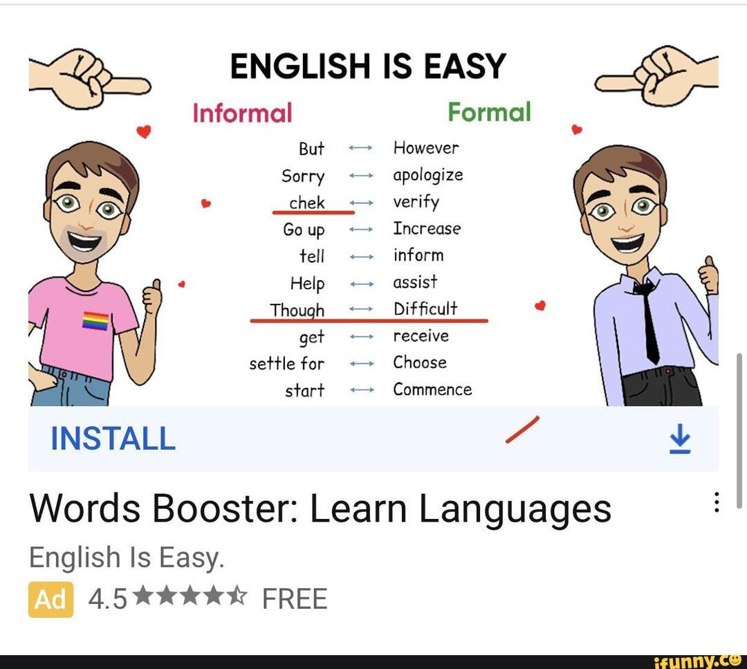 Formal English Memes